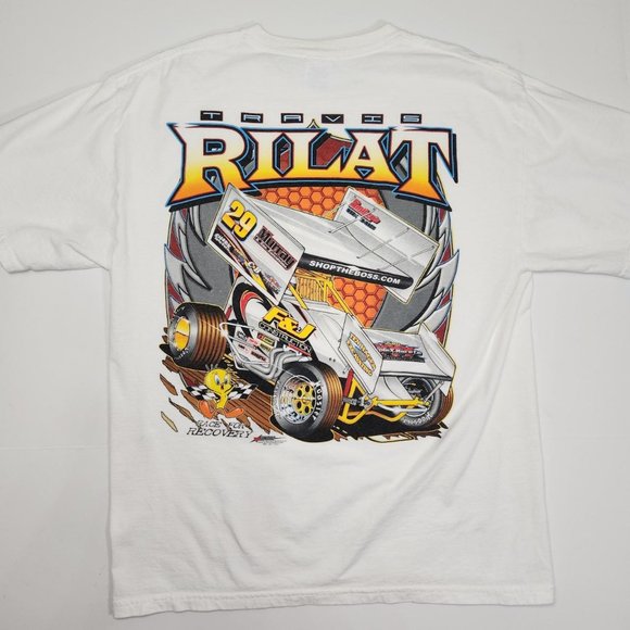 Shirts | Y2k Racing Tee Huge Graphic Tweety Bird Winged Sprint Car ...
